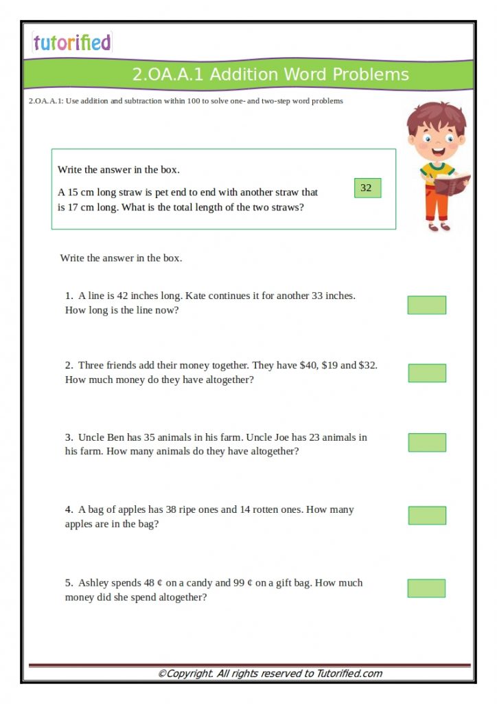 2nd Grade Common Core Math Worksheets