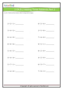 2nd Grade Common Core Math Worksheets