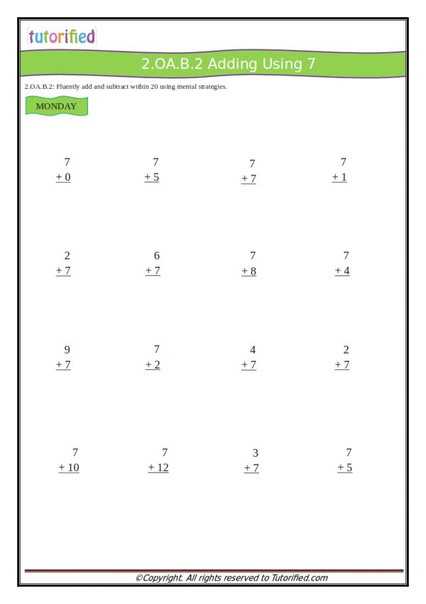 2nd Grade Common Core Math Worksheets
