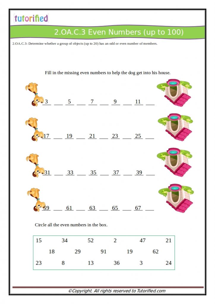 2nd Grade Common Core Math Worksheets