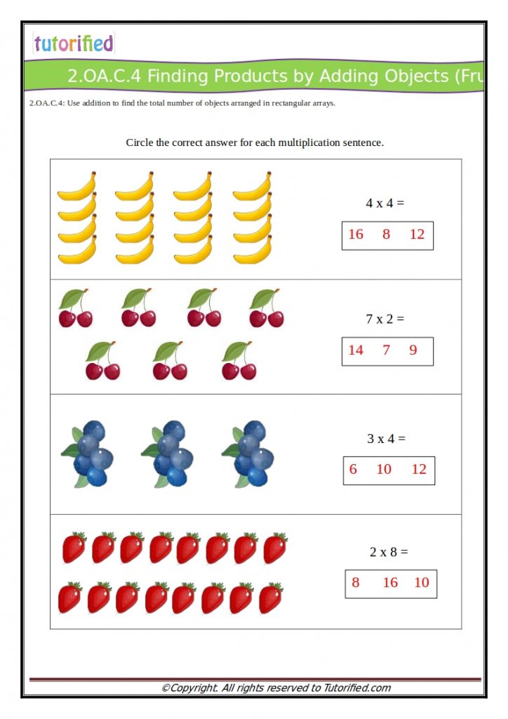 2nd Grade Common Core Math Worksheets