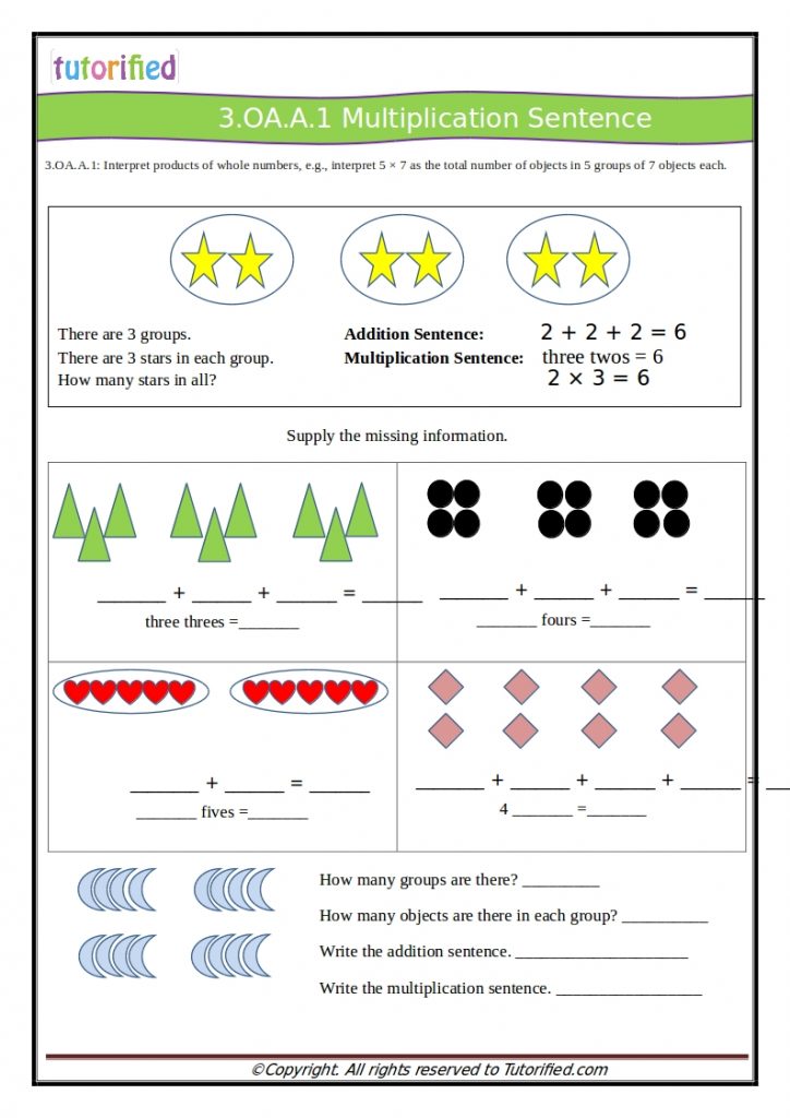 3rd Grade Common Core Math Worksheets