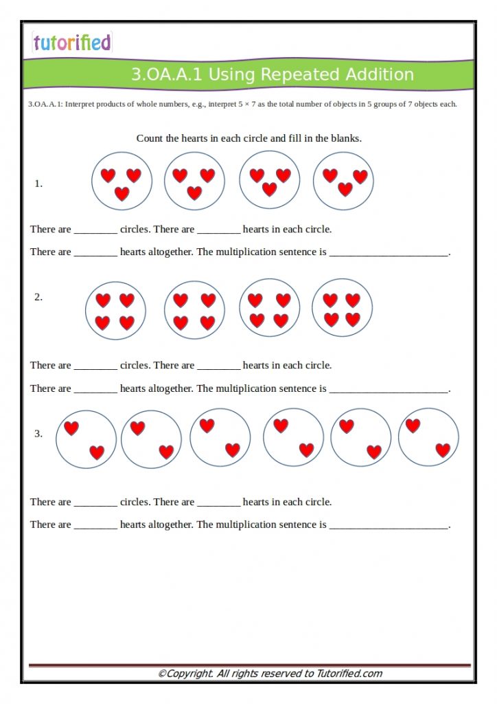 3rd Grade Common Core Math Worksheets