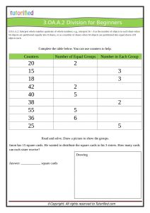 3rd Grade Common Core Math Worksheets