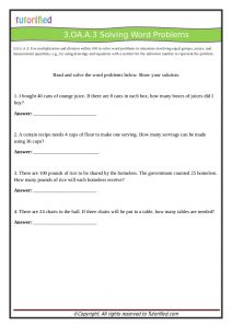 3rd Grade Common Core Math Worksheets