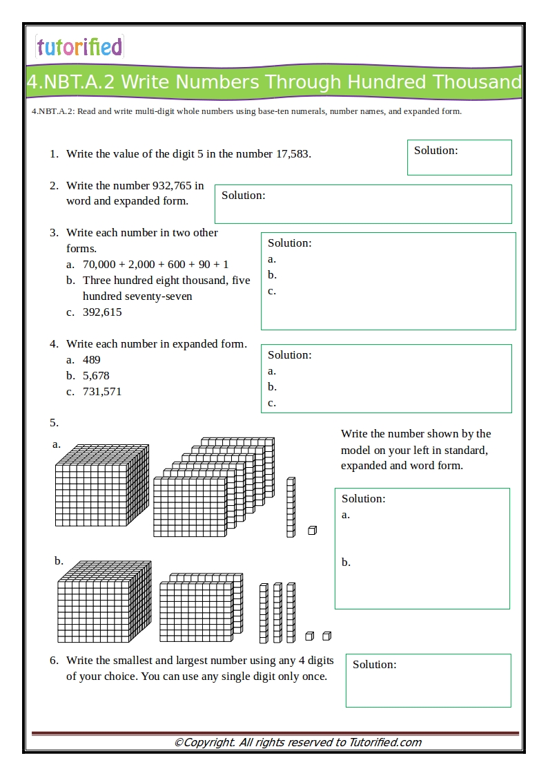Estimate Multiplication 4th Grade