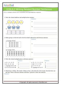 4th Grade Common Core Math Worksheets