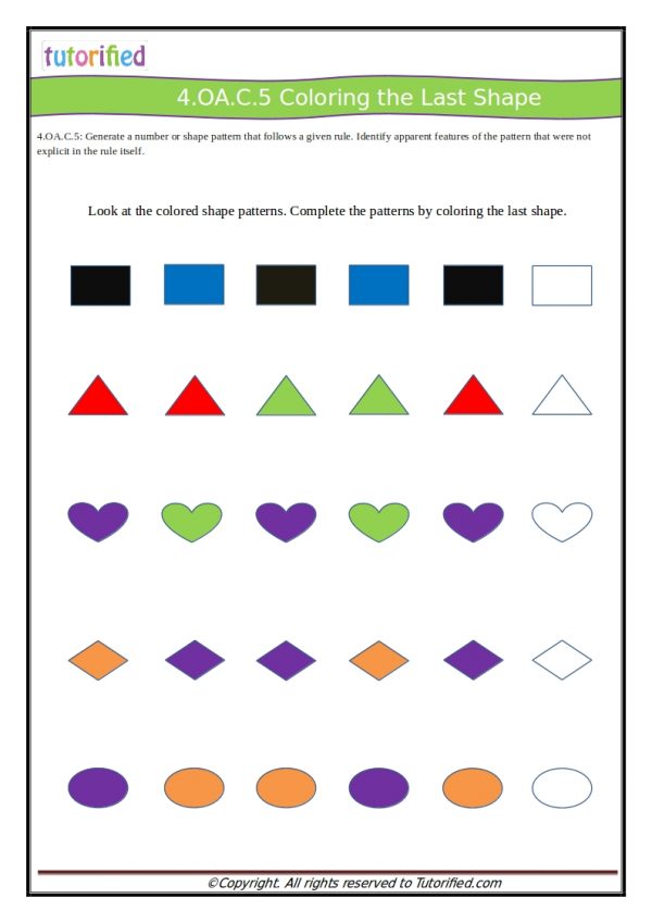 4th Grade Common Core Math Worksheets
