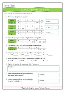 5th Grade Common Core Math Worksheets