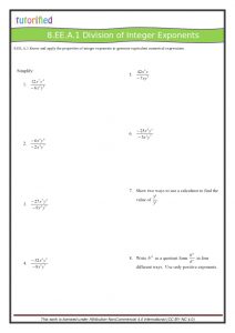 Pre-AP Algebra 1 Practice Test & PDF Worksheets