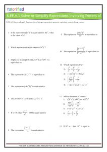 Pre-AP Algebra 1 Practice Test & PDF Worksheets
