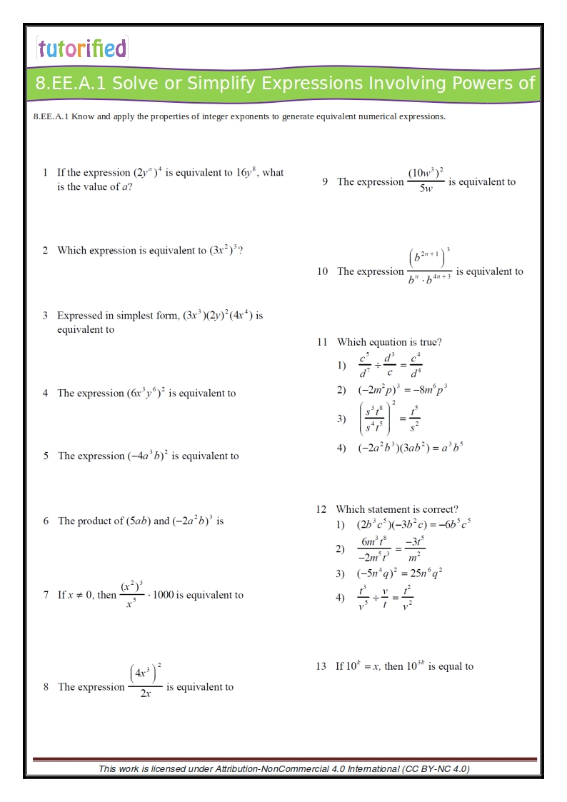 Pre AP Algebra 1 Practice Test PDF Worksheets