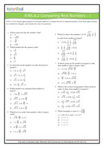 8th Grade Common Core Math Worksheets