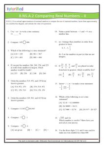 8th Grade Common Core Math Worksheets