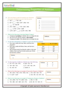 5th Grade Common Core Math Worksheets