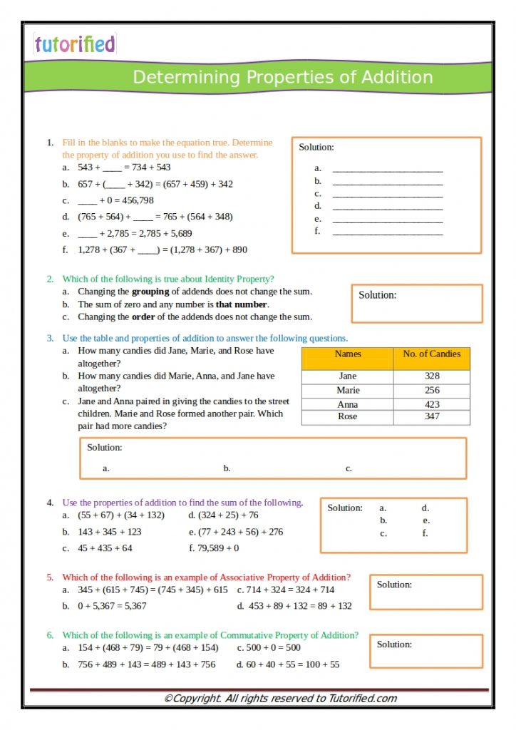 5th Grade Common Core Math Worksheets