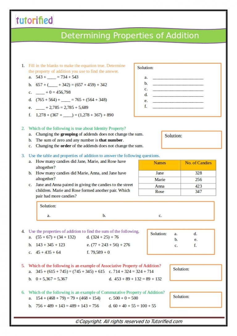 5th Grade Common Core Math Worksheets