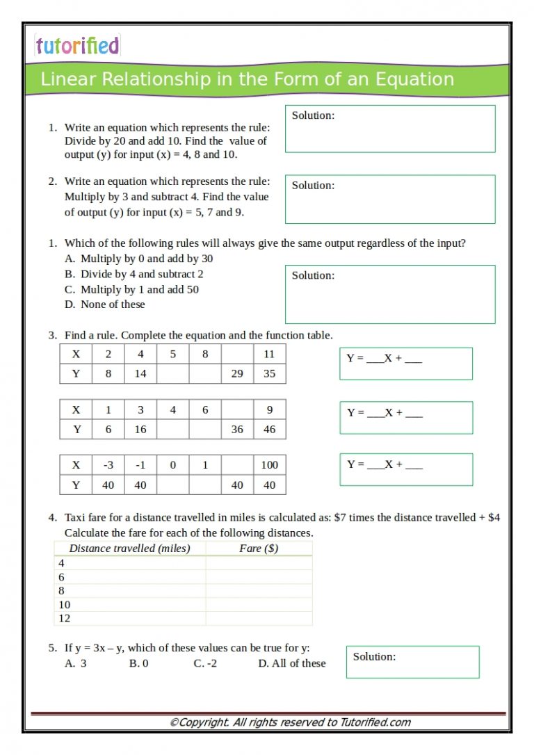 5th Grade Common Core Math Worksheets