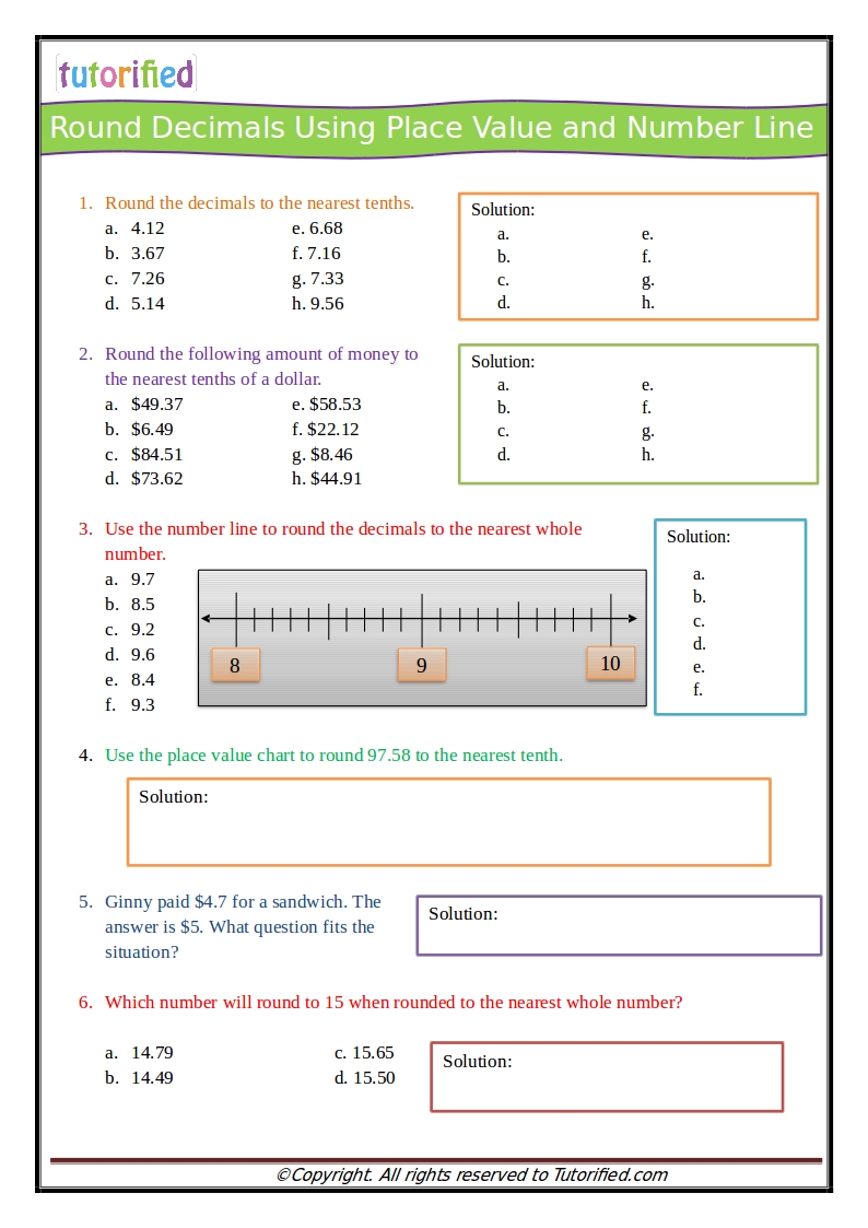 5th Grade Coridenat Worksheet