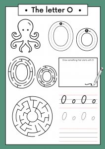 Free Letter O Coloring Pages Printable PDF