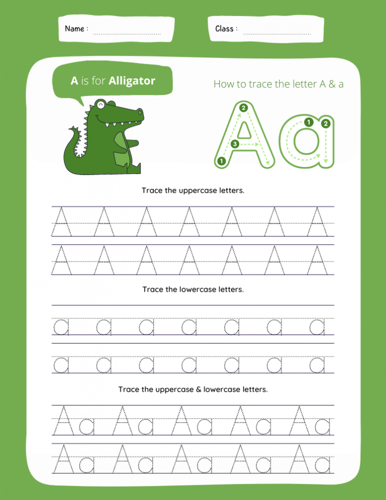 Letter A Activities for Toddler, Preschool & Kindergarten Printable PDF