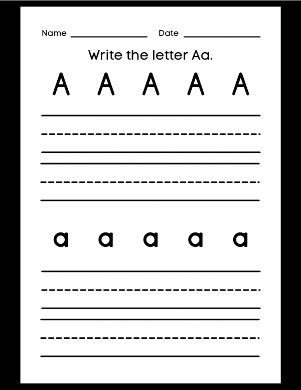 Letter A Activities for Toddler, Preschool & Kindergarten Printable PDF