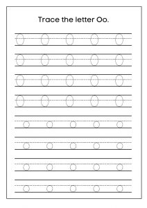 Free Letter O Dot Worksheets Printable PDF