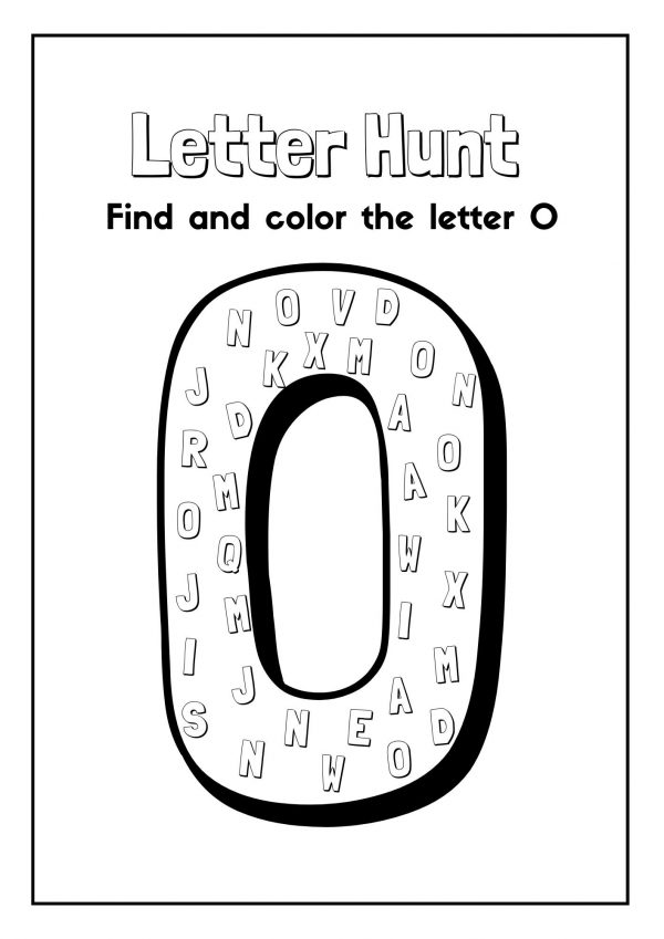 Letter O Activities for Toddler, Preschool & Kindergarten Printable PDF