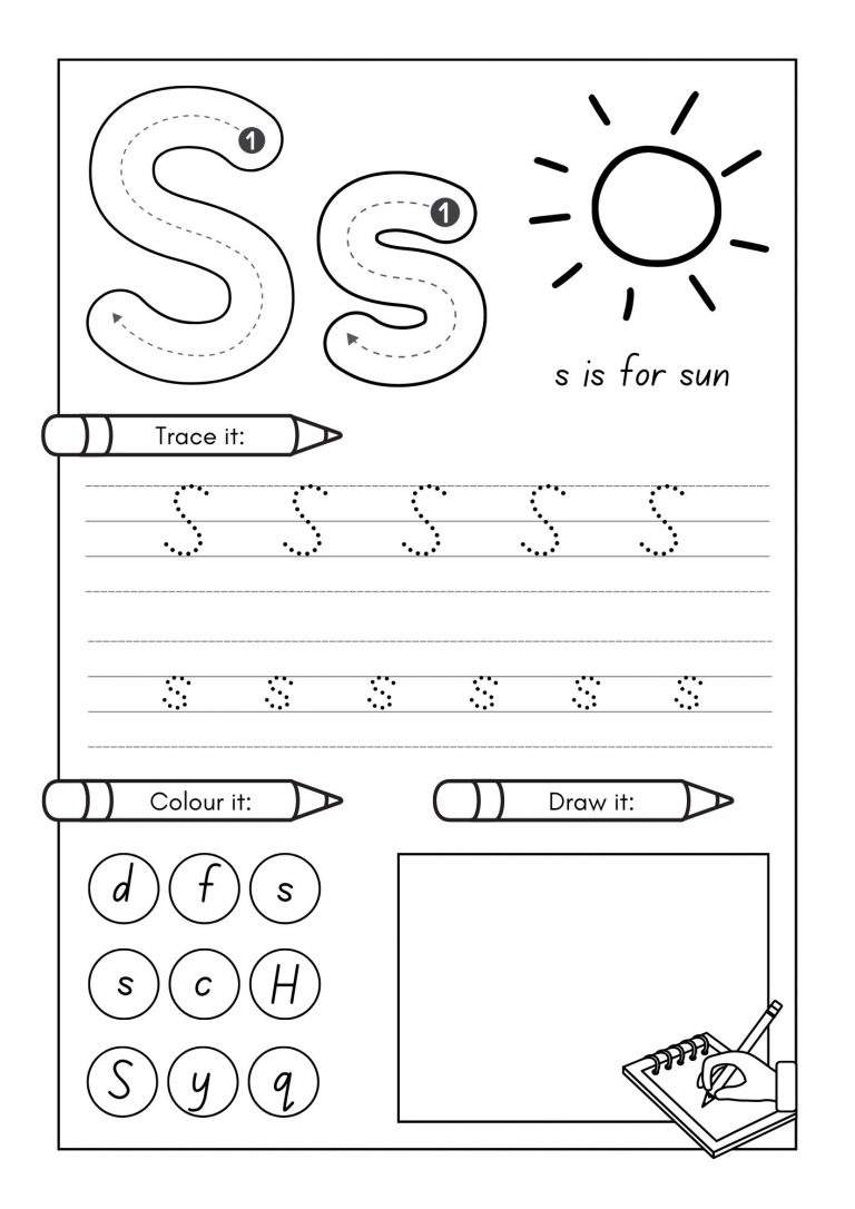 Letter S Activities for Toddler, Preschool & Kindergarten Printable PDF