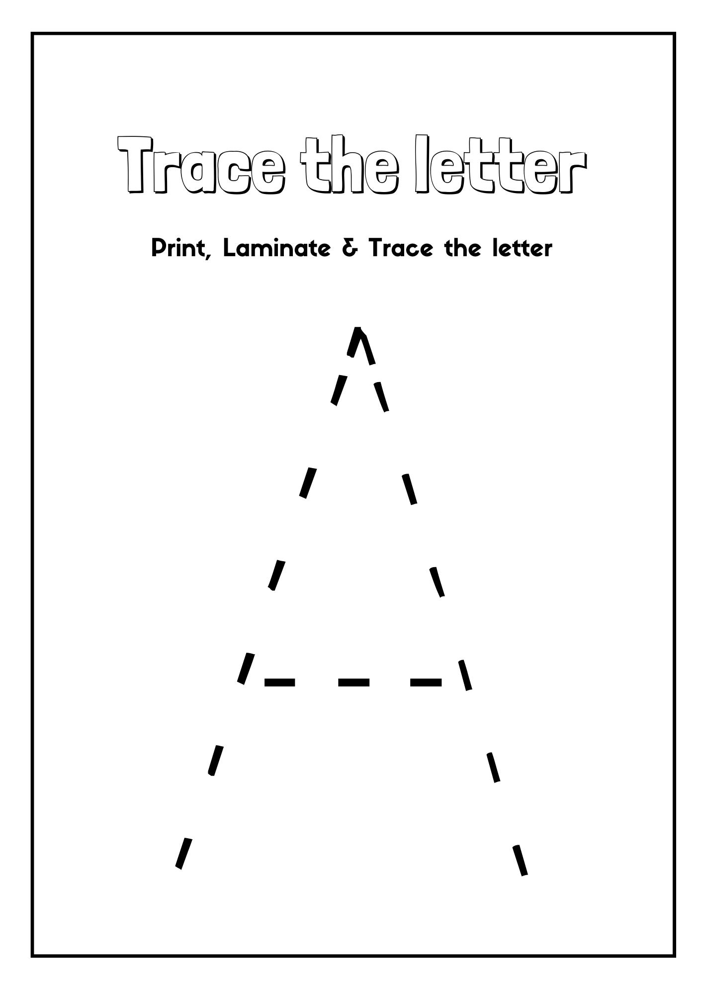 Free Letter A Dot Worksheets Printable PDF