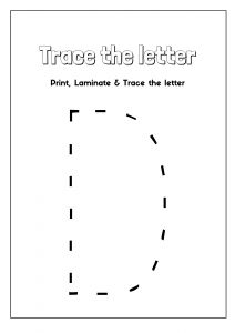 Free Letter D Dot Worksheets Printable PDF