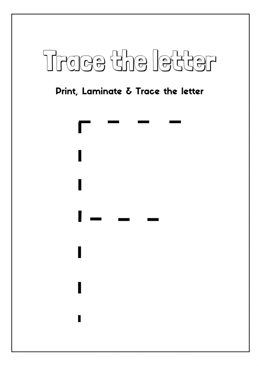 Free Letter F Dot Worksheets Printable PDF