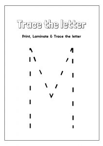 Free Letter M Dot Worksheets Printable PDF