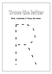 Free Letter R Dot Worksheets Printable PDF