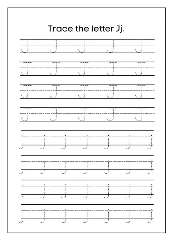 Letter J Activities for Toddler, Preschool & Kindergarten Printable PDF