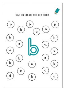 Letter B Activities for Toddler, Preschool & Kindergarten Printable PDF