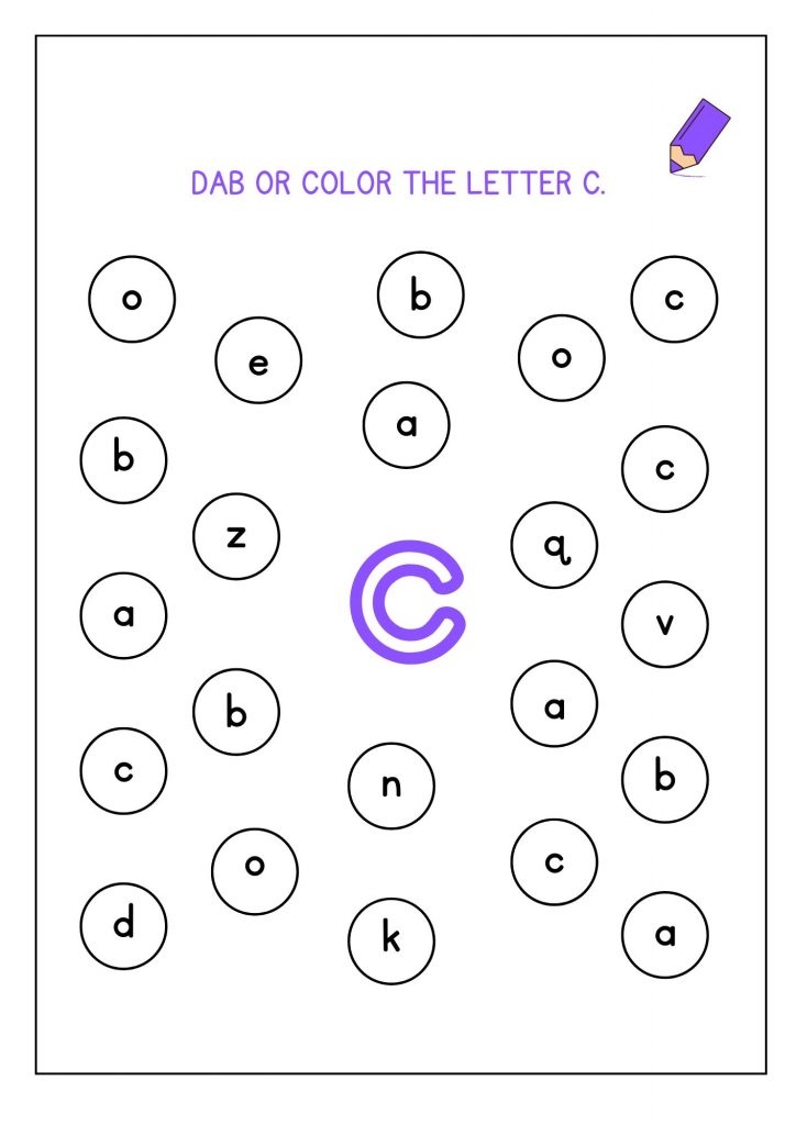 Letter C Activities for Toddler, Preschool & Kindergarten Printable PDF
