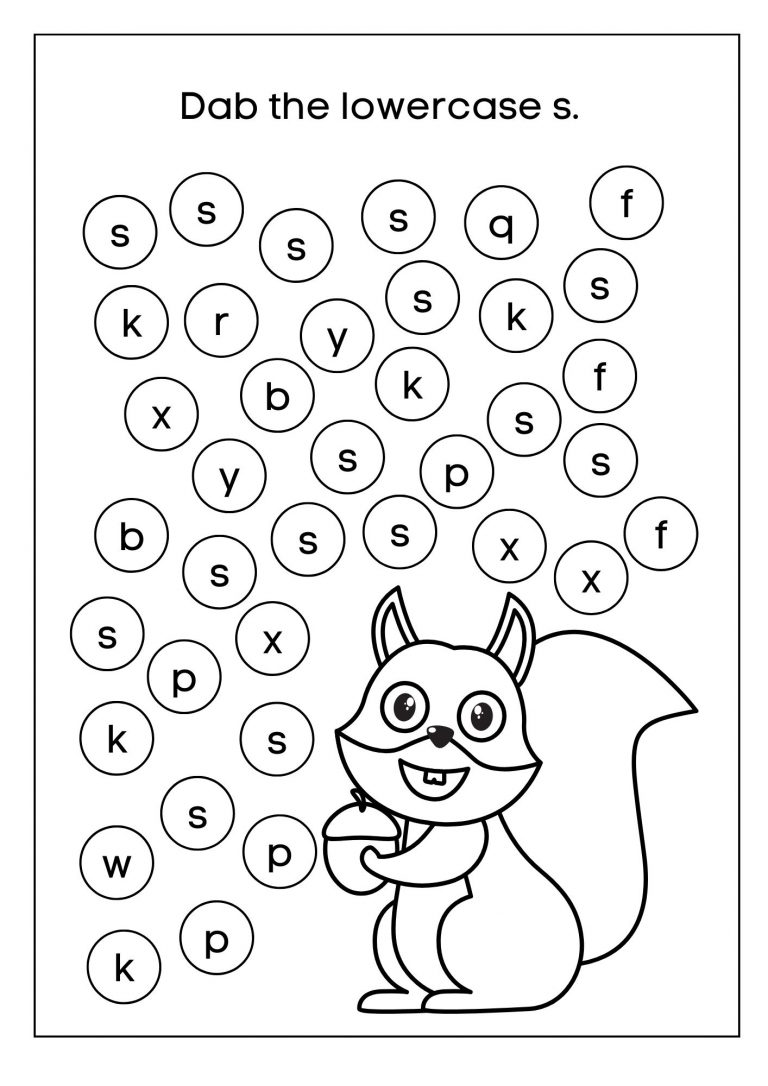 Letter S Activities for Toddler, Preschool & Kindergarten Printable PDF