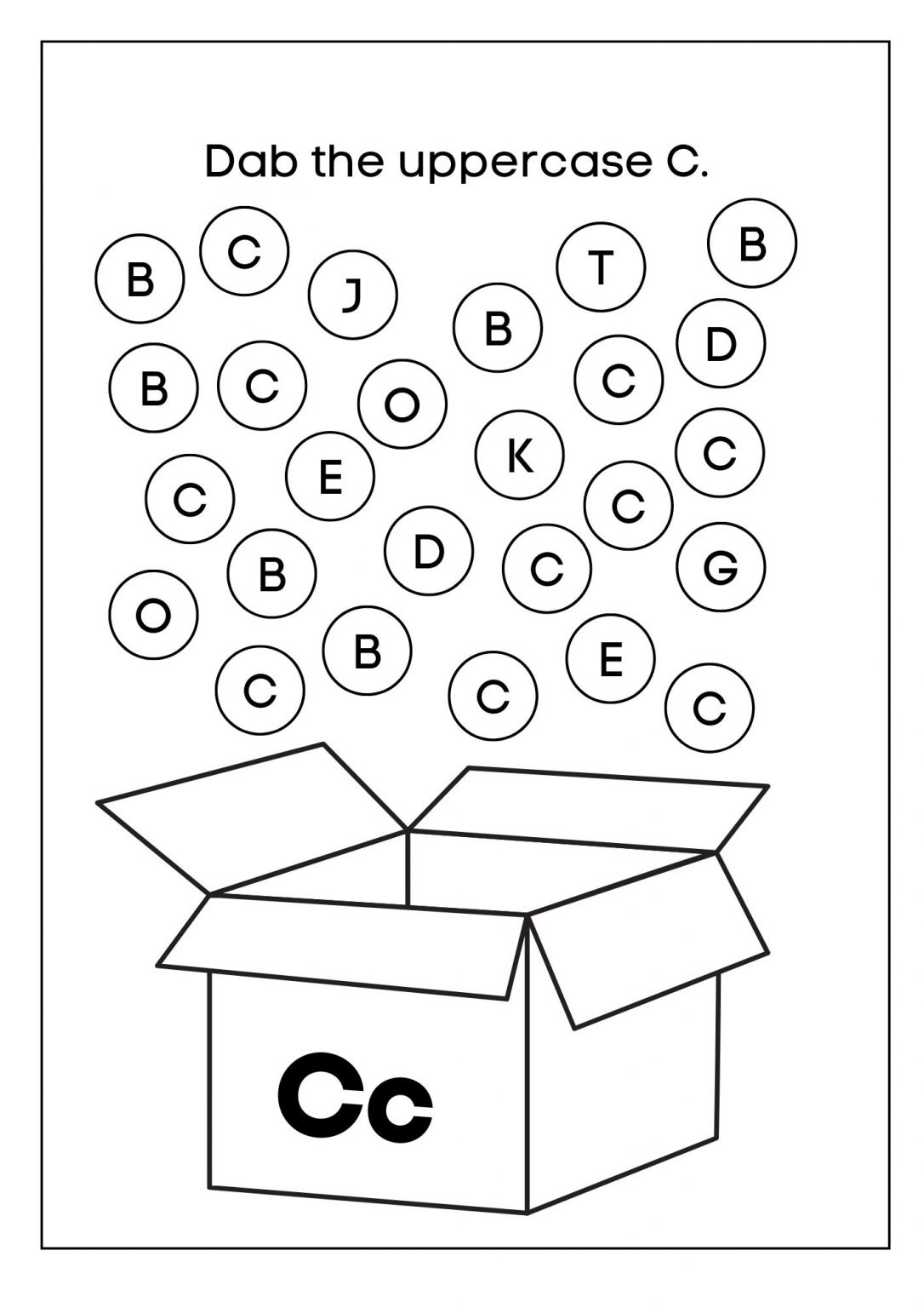 Letter C Activities for Toddler, Preschool & Kindergarten Printable PDF
