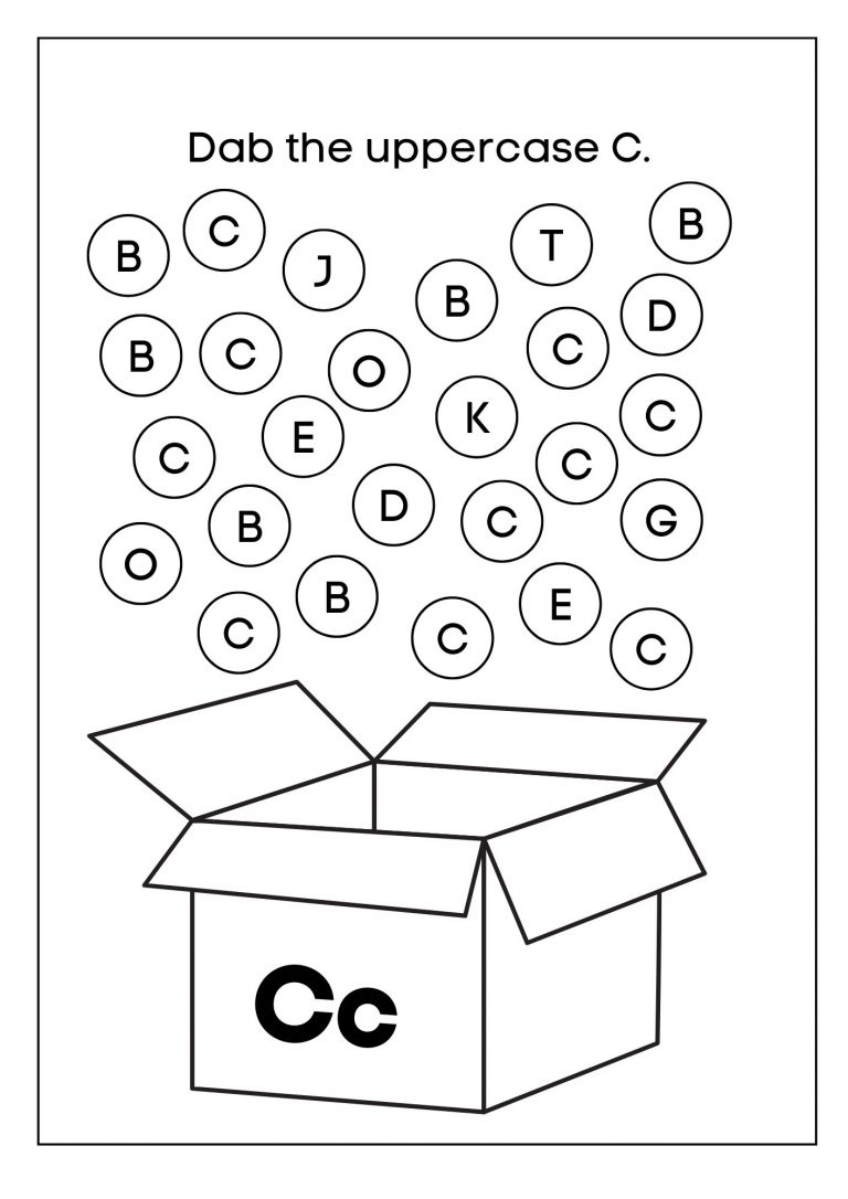 Letter C Activities for Toddler, Preschool & Kindergarten Printable PDF