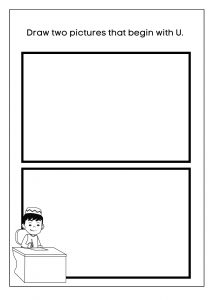 Letter U Activities for Toddler, Preschool & Kindergarten Printable PDF