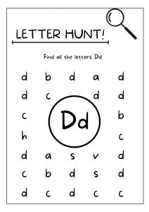 Letter D Activities for Toddler, Preschool & Kindergarten Printable PDF