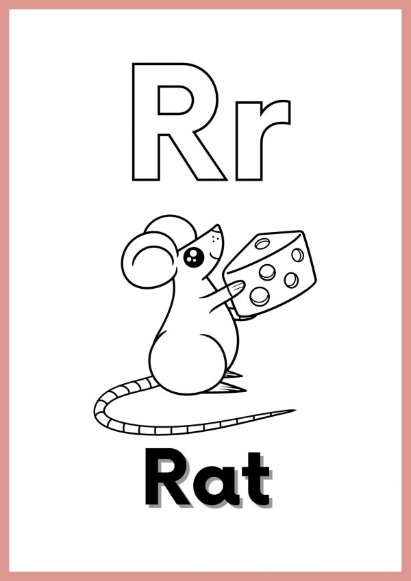 Free Letter R Pictures Worksheets Printable PDF