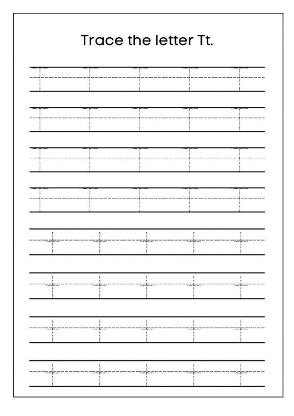Letter T Activities for Toddler, Preschool & Kindergarten Printable PDF