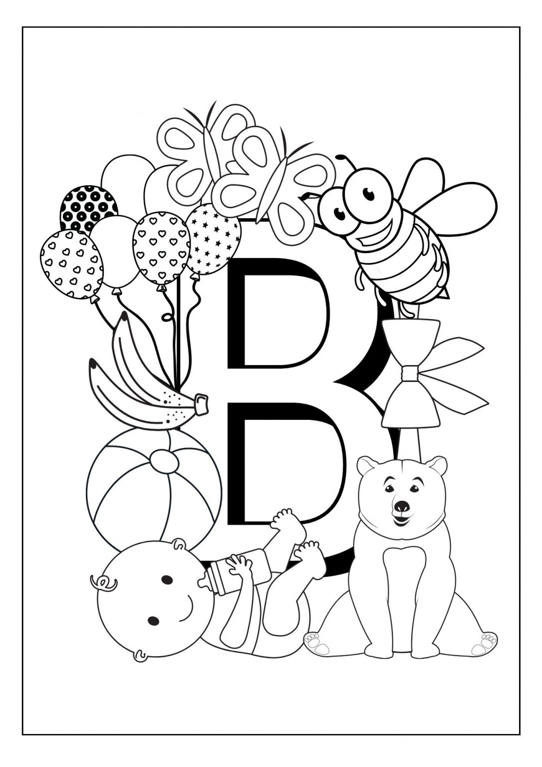 Letter B Activities for Toddler, Preschool & Kindergarten Printable PDF