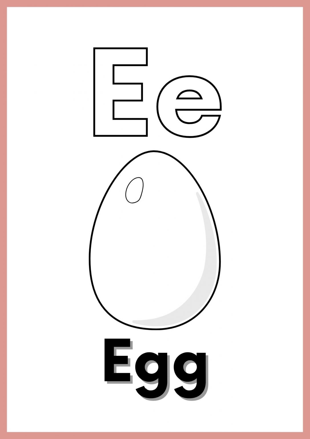 Letter E Activities for Toddler, Preschool & Kindergarten Printable PDF