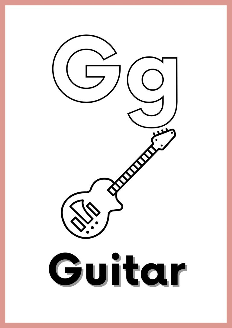 Free Letter G Pictures Worksheets Printable PDF