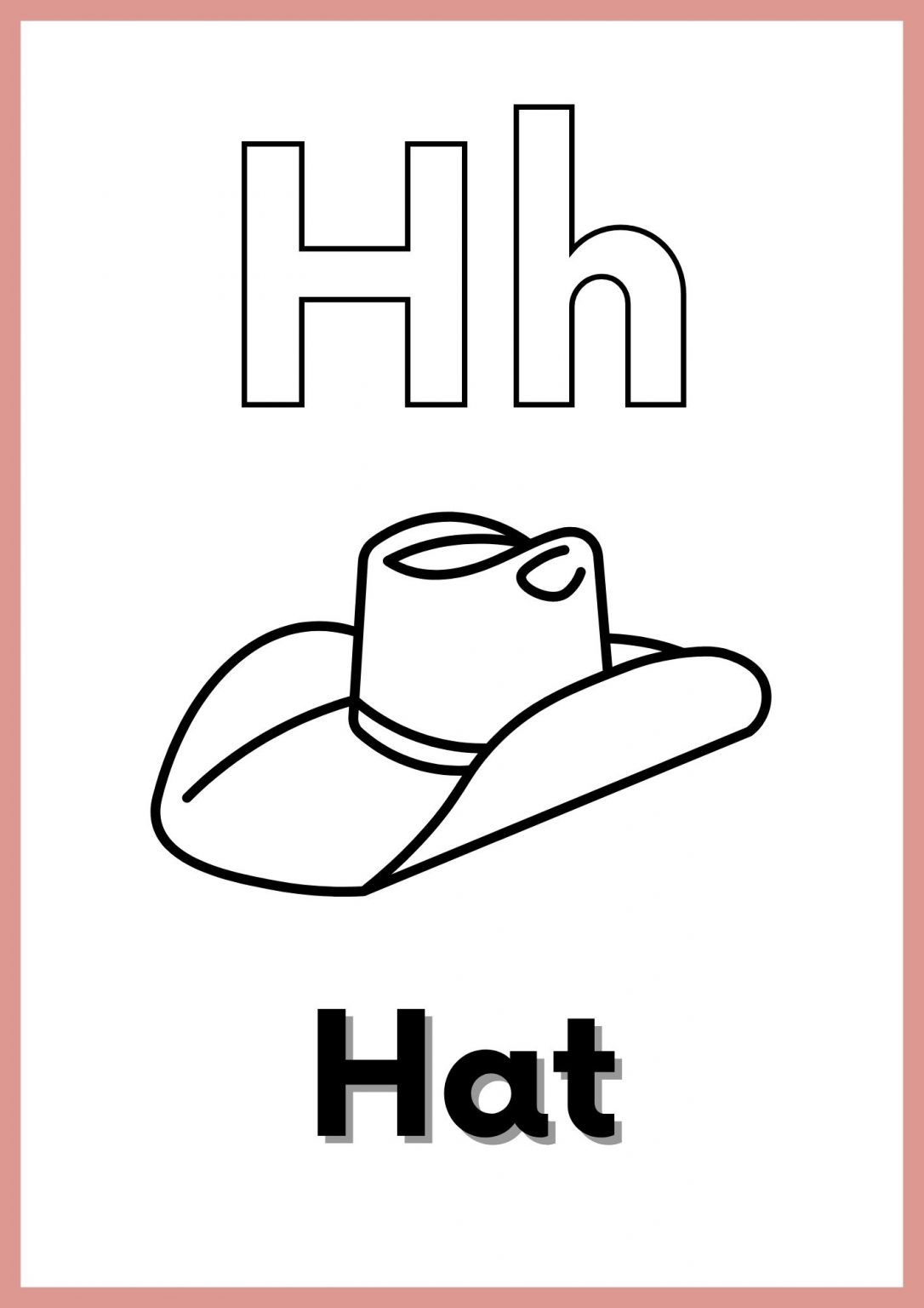 Free Letter H Pictures Worksheets Printable PDF