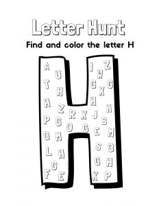 Letter H Activities for Toddler, Preschool & Kindergarten Printable PDF