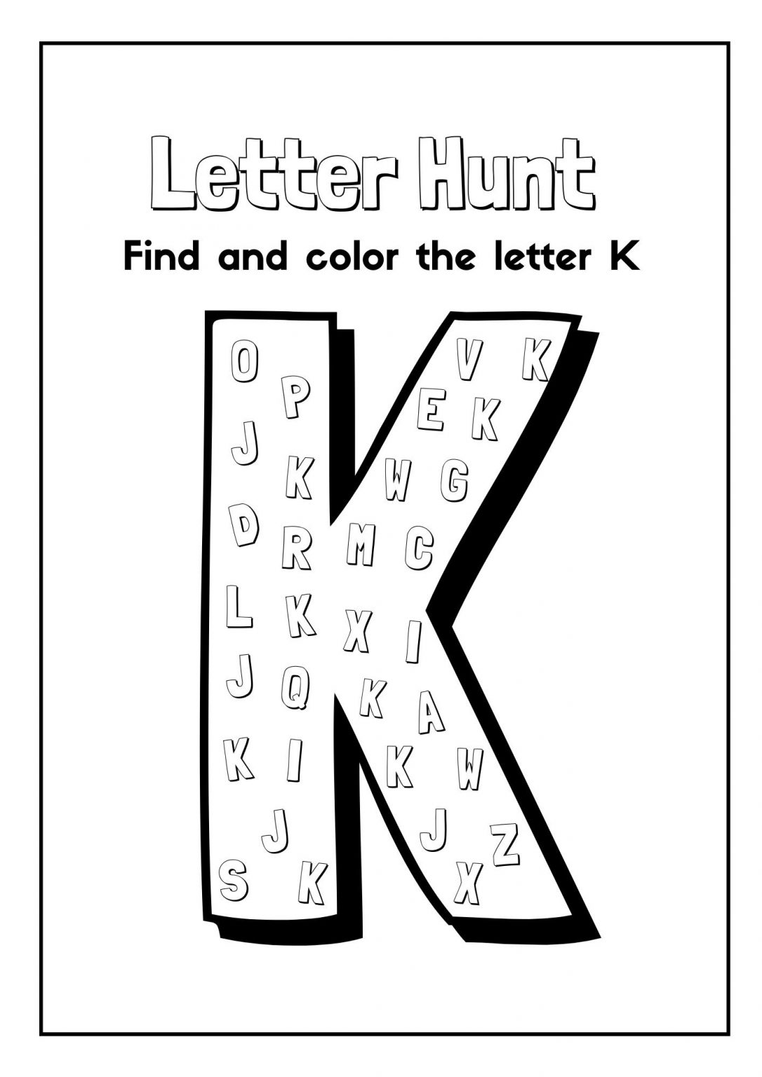 Letter K Activities for Toddler, Preschool & Kindergarten Printable PDF